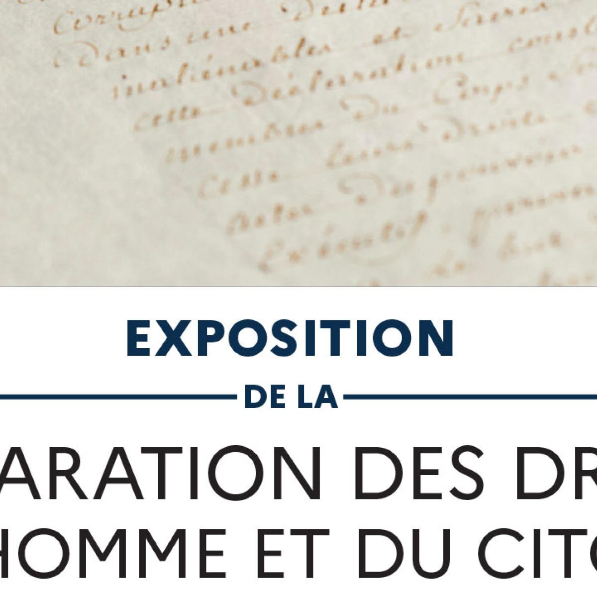 La Déclaration des droits de l'homme et du citoyen de 1789 | Archives nationales